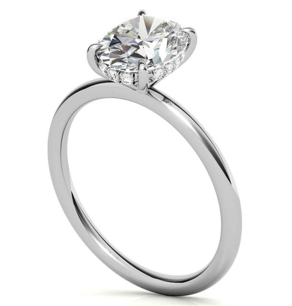 Oval Cut Moissanite Engagement Ring – Moissanite Glitz