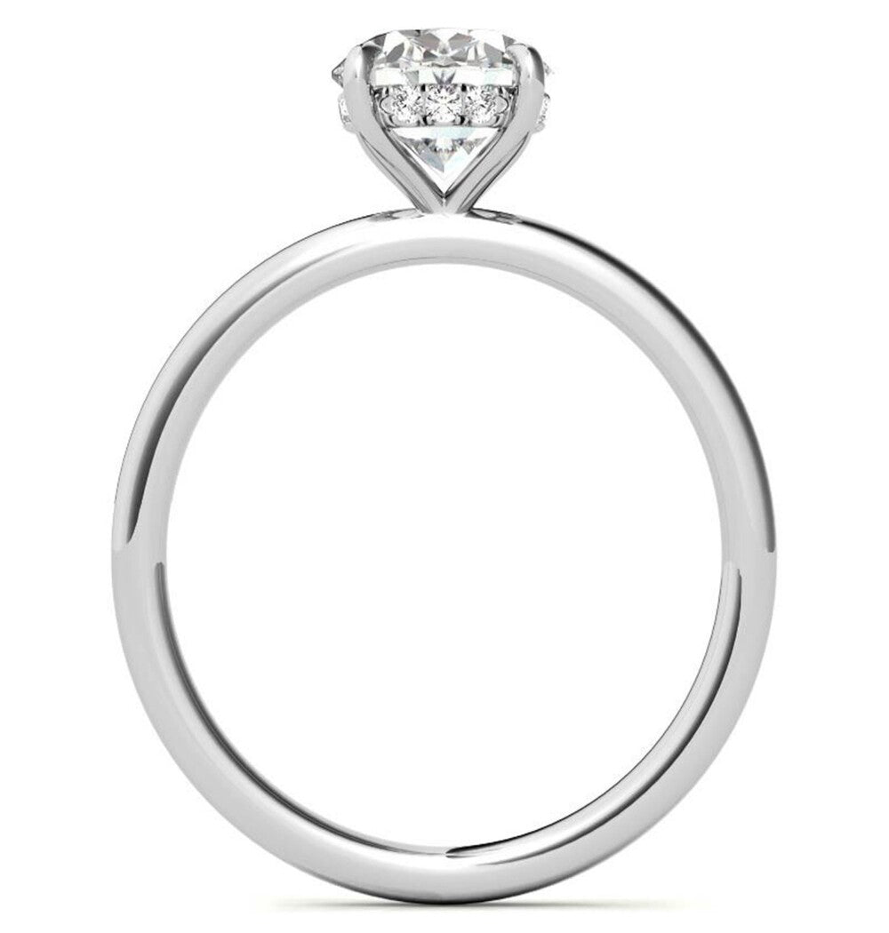 Oval Cut Moissanite Engagement Ring – Moissanite Glitz